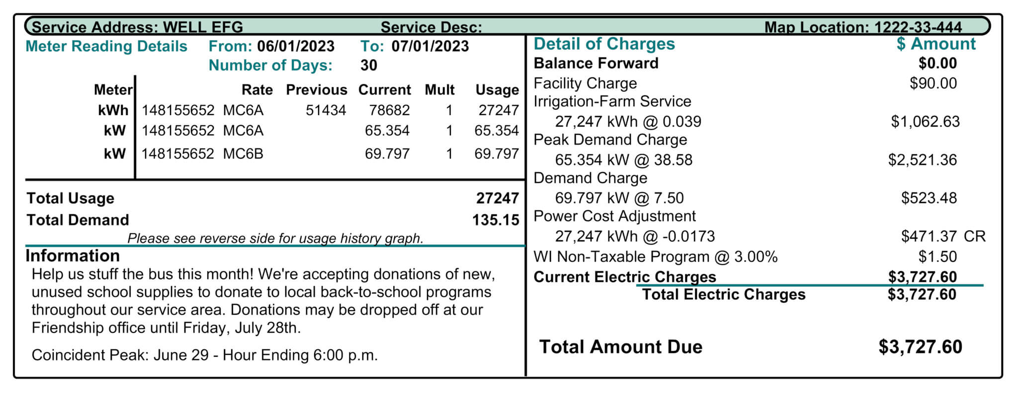 Understanding Your Irrigation Bill - Adams-Columbia Electric Cooperative